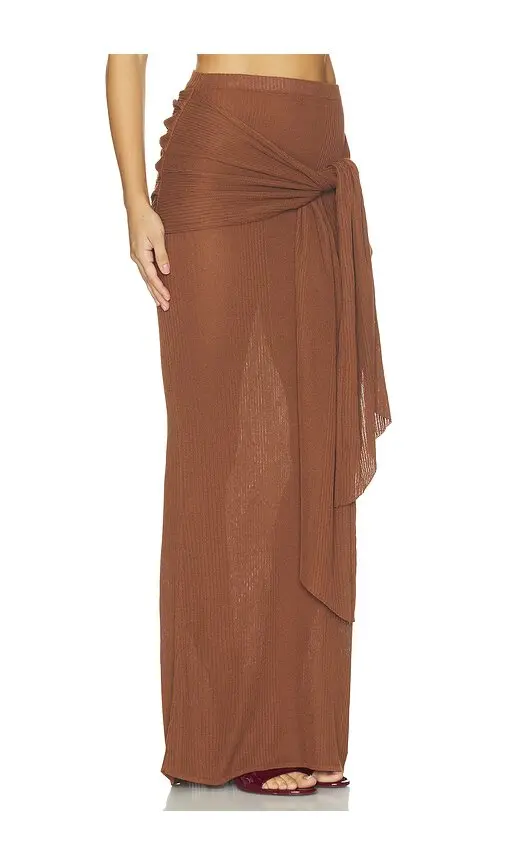 SEROYA Santee Skirt In Brown
