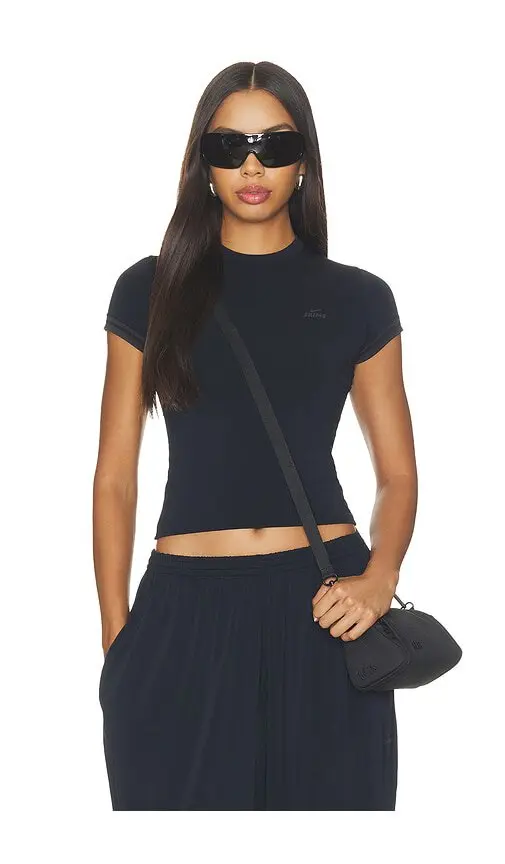 NIKESKIMS Stretch Knit Crop Crew In Black
