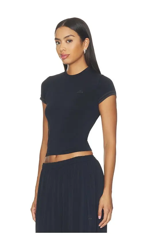 NIKESKIMS Stretch Knit Crop Crew In Black