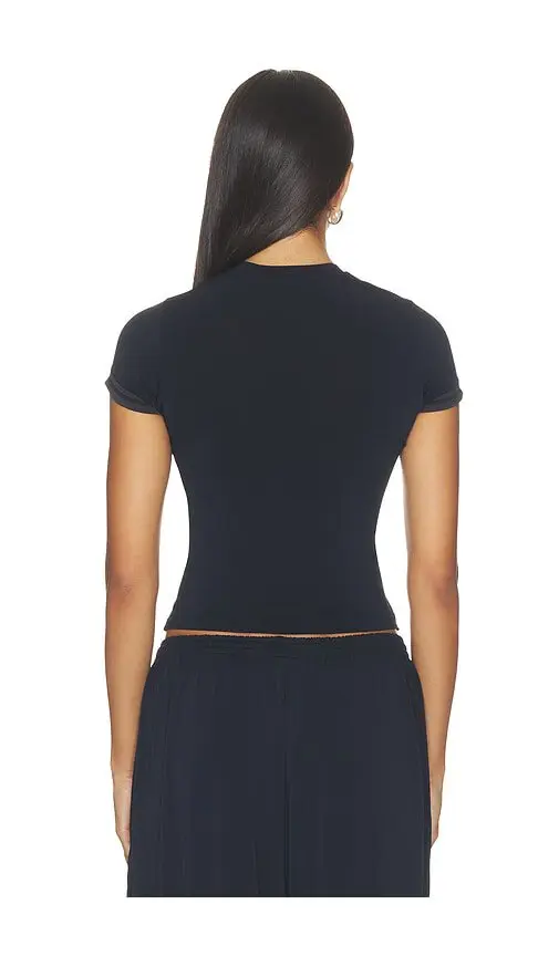 NIKESKIMS Stretch Knit Crop Crew In Black