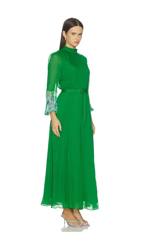 Saloni Jacqui-d Dress In Green