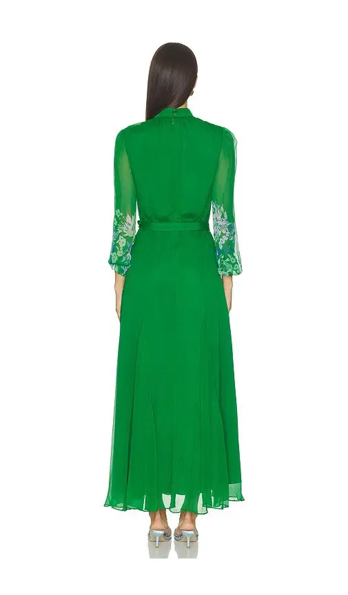 Saloni Jacqui-d Dress In Green