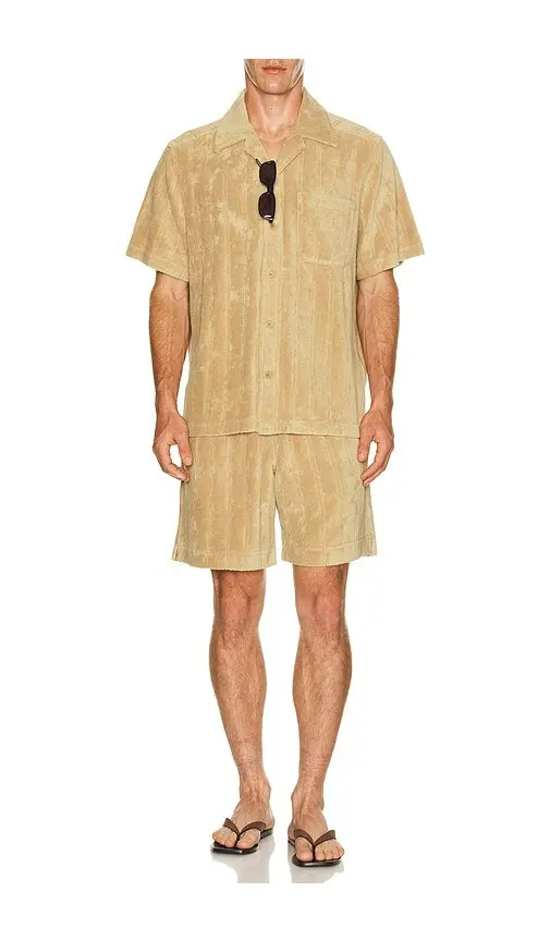 J. Lindeberg Allan Stripe Terry Shorts