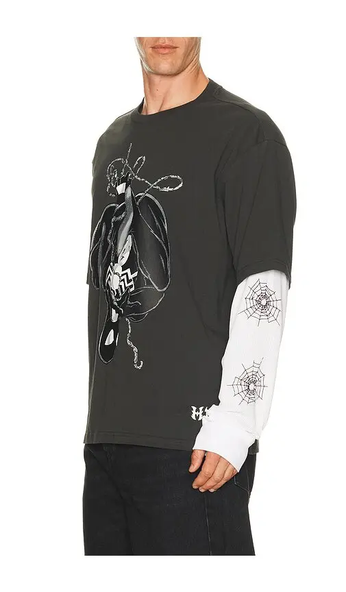 HUF X Spider-man Web Long Sleeve Double Layer Top