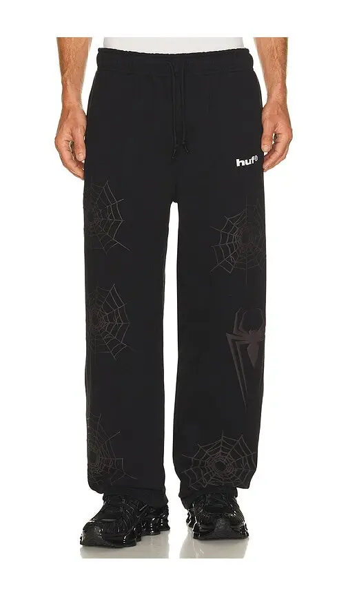 HUF X Spider-man Fleece Pant - Black