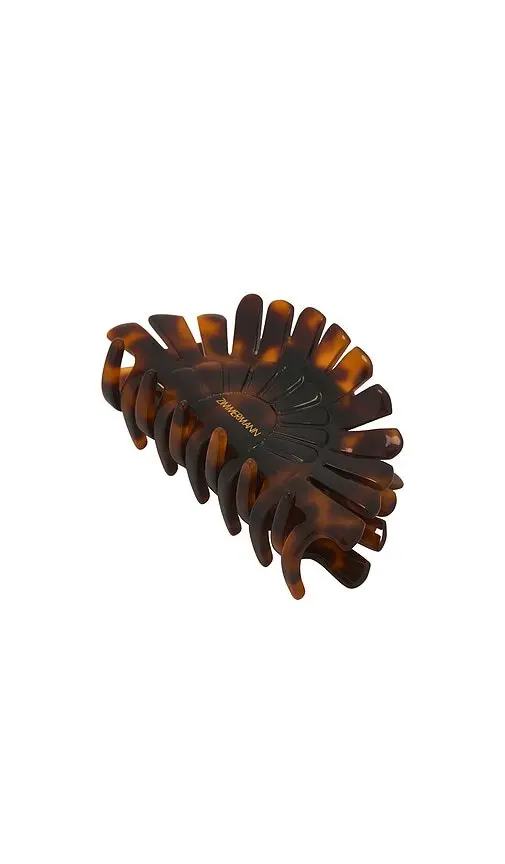 Zimmermann Peacock Hair Clasp - Chocolate
