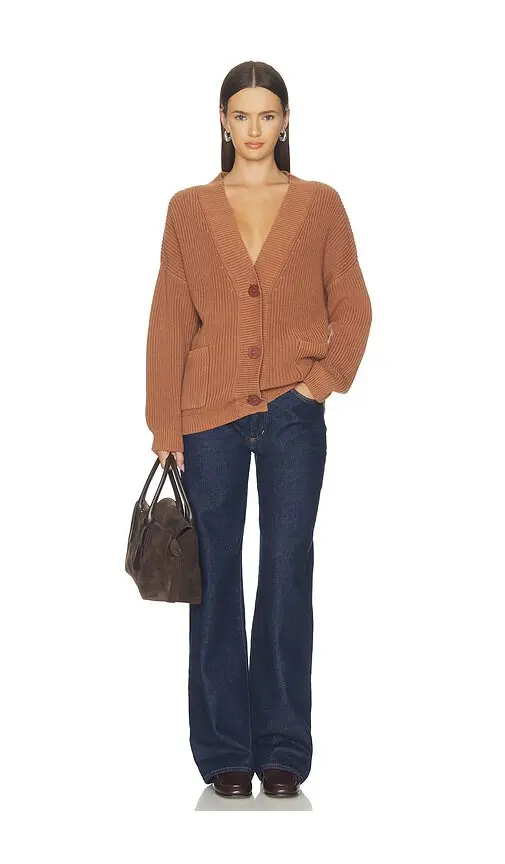 525 America Celeste Relaxed Pocket Cardigan