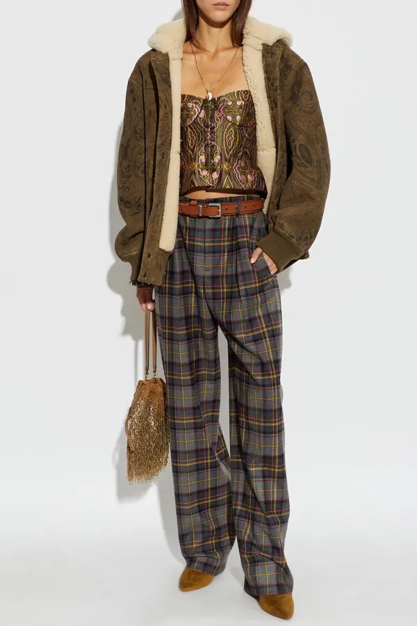 Etro Leather Jacket With Hood