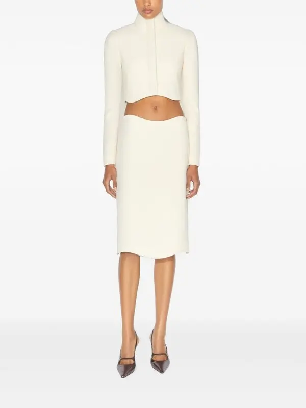 Alaïa Wool Midi Skirt
