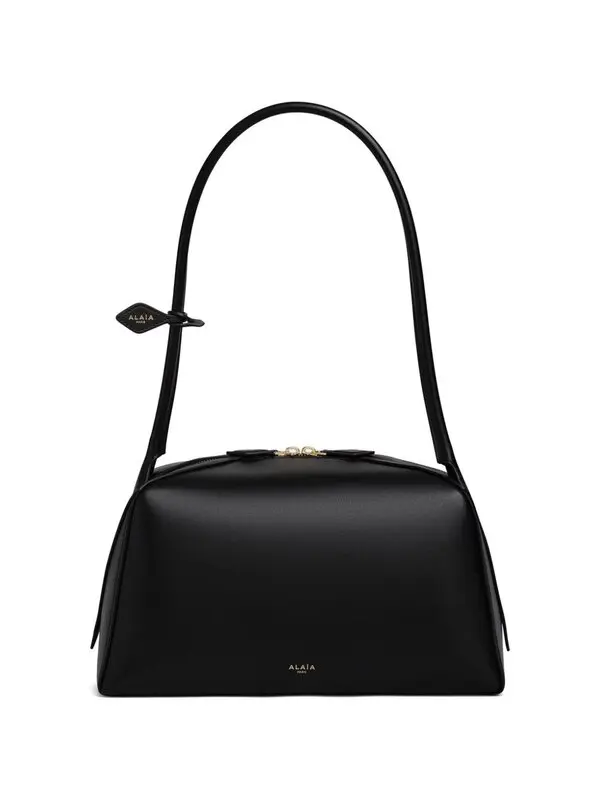 Alaïa Le Bouledogue Medium Leather Shoulder Bag - Black