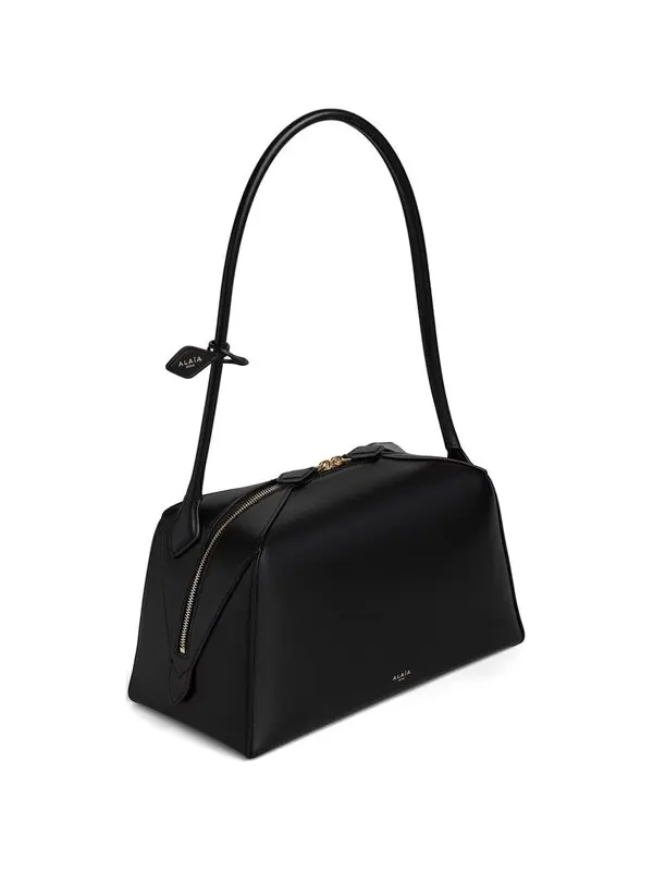 Alaïa Le Bouledogue Medium Leather Shoulder Bag - Black