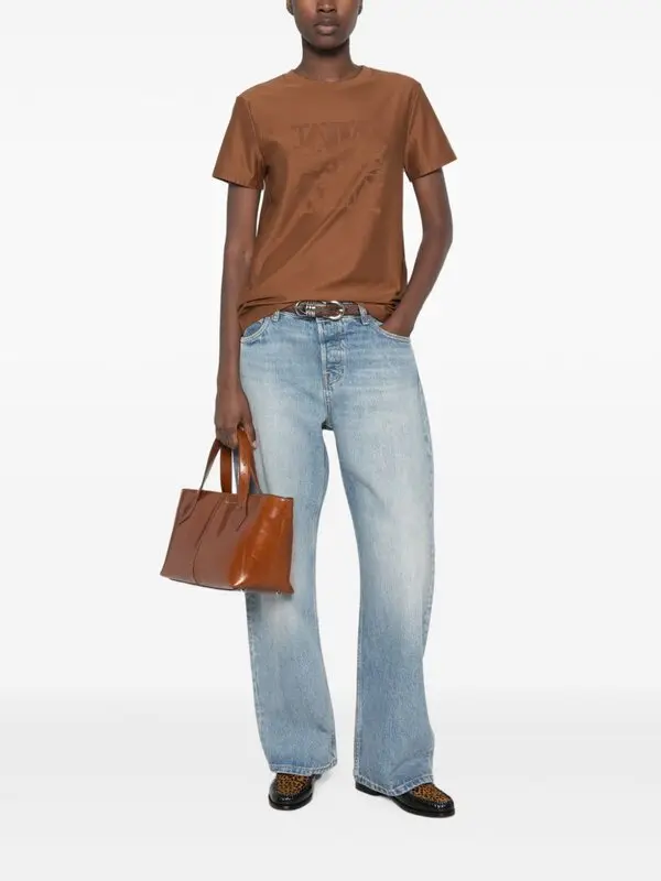 Max Mara Logo Cotton T-shirt - Brown