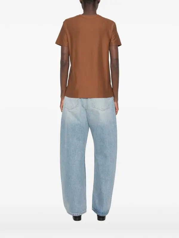 Max Mara Logo Cotton T-shirt - Brown