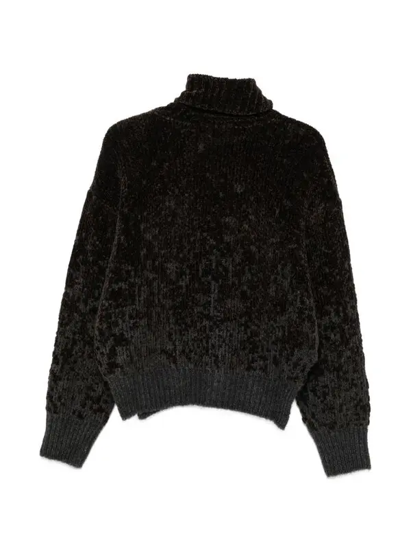 ALYSI Chenille Turtle-neck Sweater