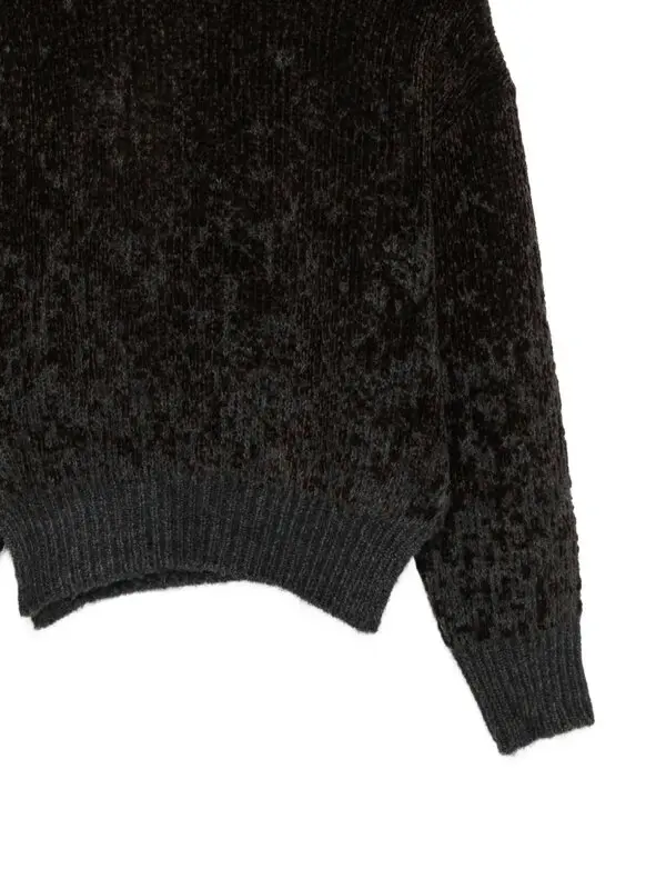 ALYSI Chenille Turtle-neck Sweater
