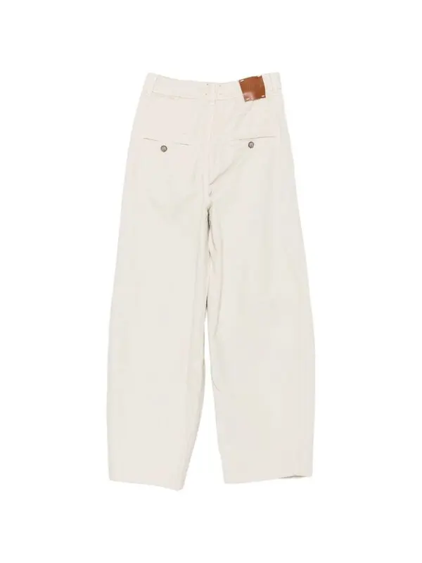 ALYSI Velvet Barrel Trousers