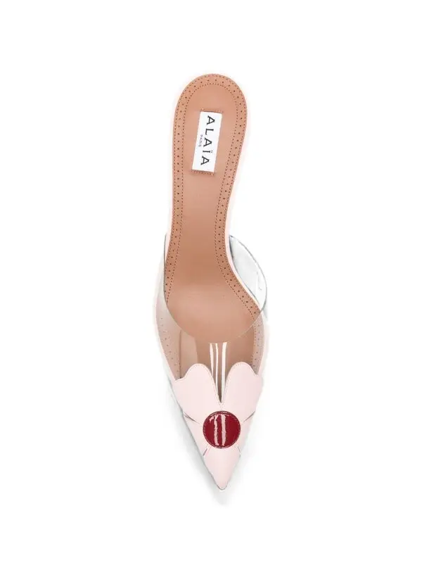 Alaïa Bloom Mules - Pink