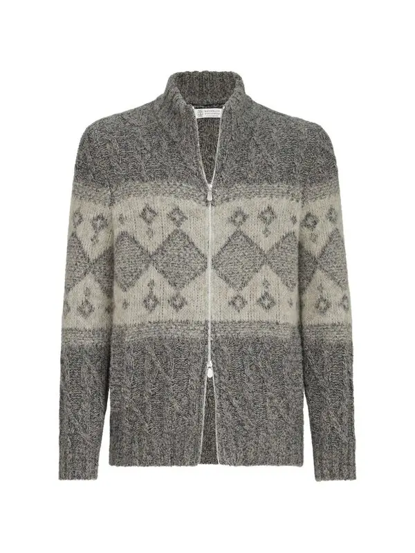 Brunello Cucinelli Wool Cardigan - Blue