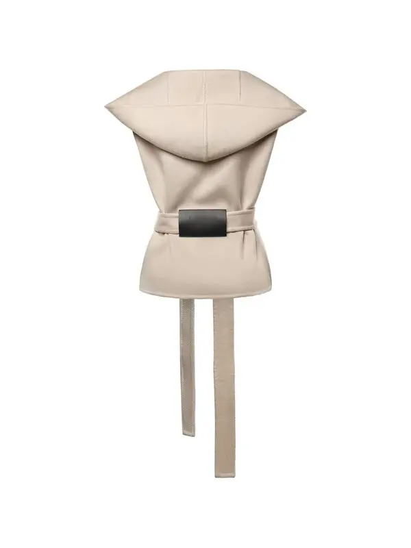 Alaïa Cashmere Hooded Jacket - Beige