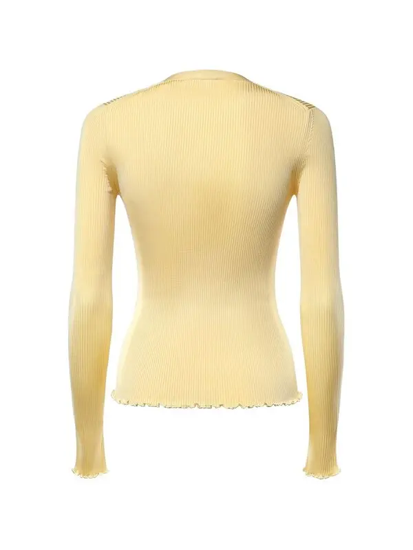 Alaïa Ribbed Silk Top