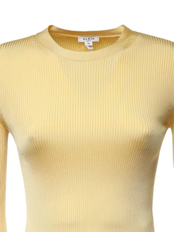 Alaïa Ribbed Silk Top