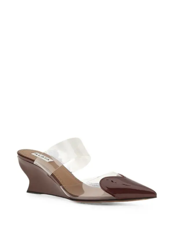 Alaïa Le Coeur Wedge Mules