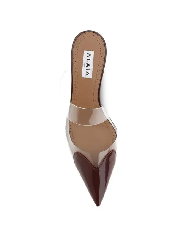 Alaïa Le Coeur Wedge Mules
