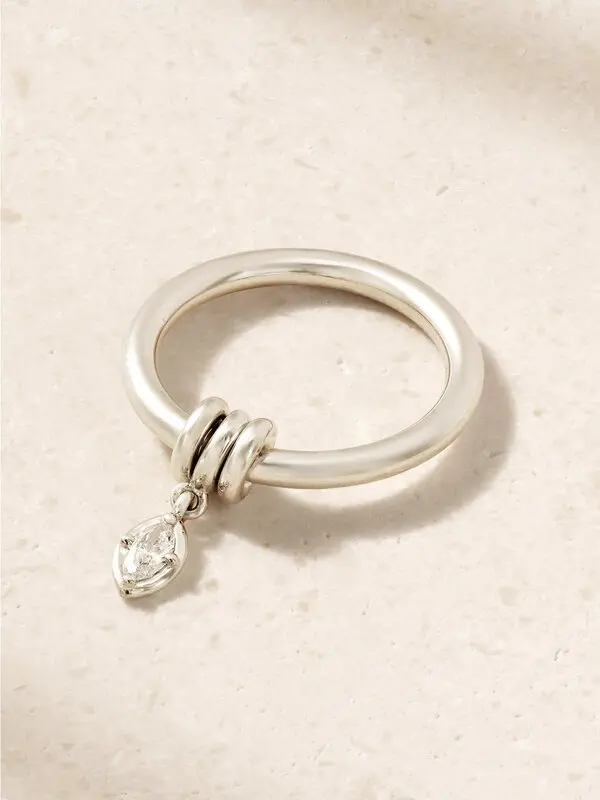 SPINELLI KILCOLLIN Sterling Marquise-cut Diamond Ring - Silver