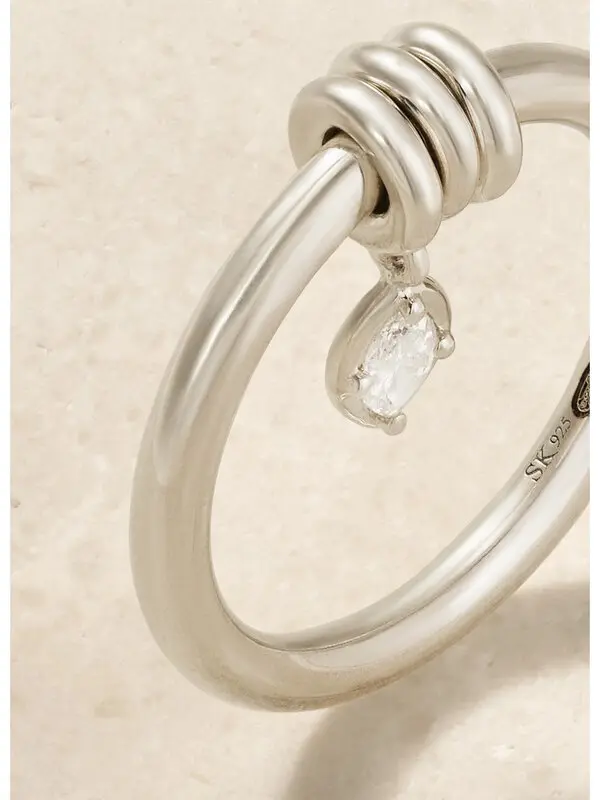 SPINELLI KILCOLLIN Sterling Marquise-cut Diamond Ring