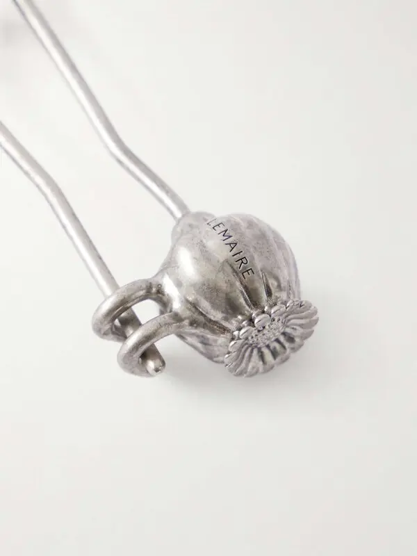 LEMAIRE Thistle Silver-tone Bag Charm