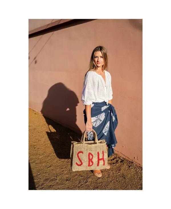 MER ST. BARTH Cotton Saline Pareo - Navy