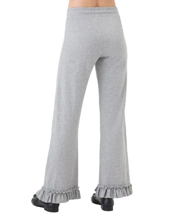 Goldie LeWinter Heathered Ruffle Sweatpant