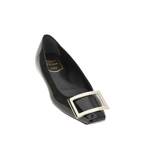 ROGER VIVIER Trompette Patent Leather Ballet Flats