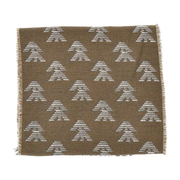 Emporio Armani Knitted Scarf With Eagle Motif
