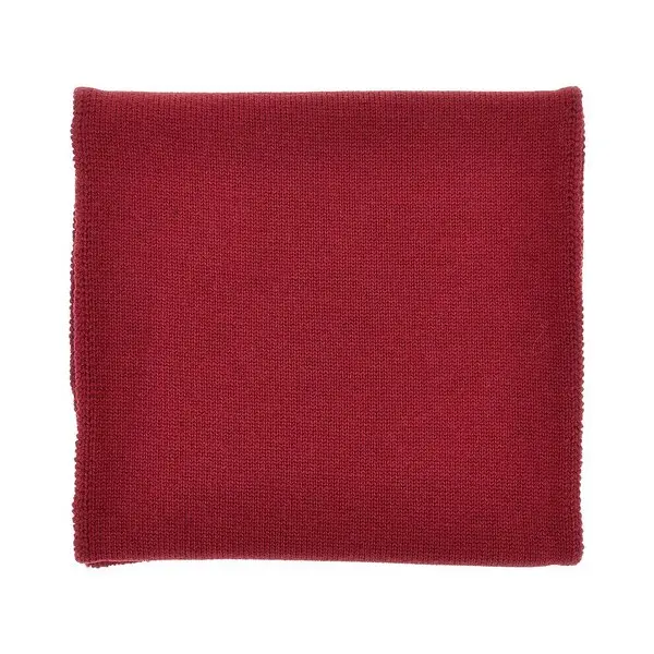 Emporio Armani Wool Scarf With Logo Embroidery