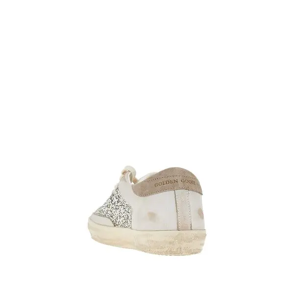 GOLDEN GOOSE Leather Glitter Super-star Sneakers