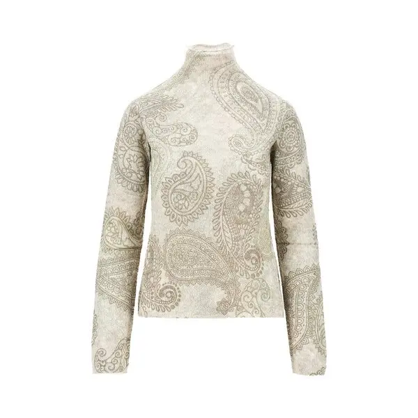Emporio Armani Paisley Print Knitted Sweater