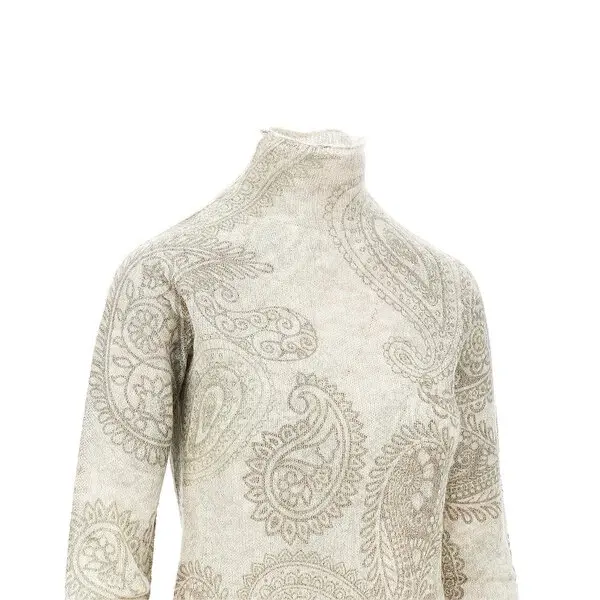 Emporio Armani Paisley Print Knitted Sweater