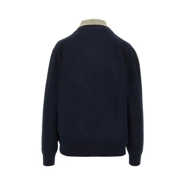 Miu Miu Layering Effect Wool And Cashmere Sweater