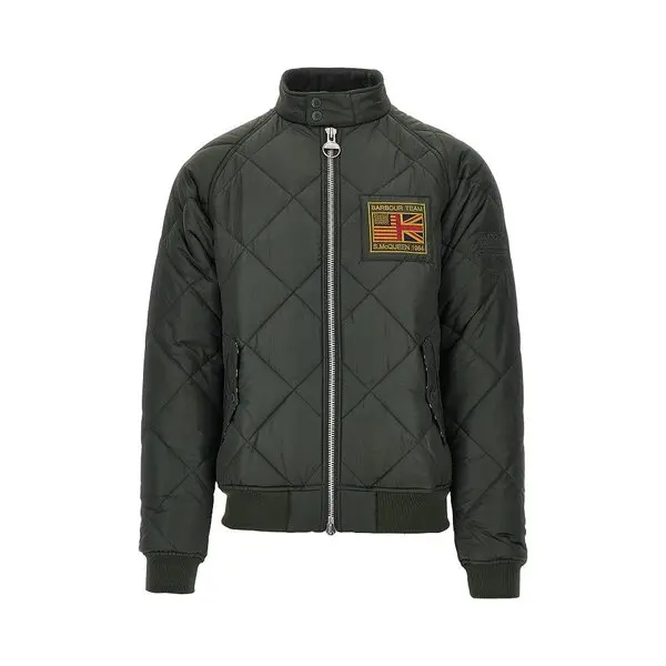 BARBOUR INTERNATIONAL Quilted Nylon Stand Collar Jacket