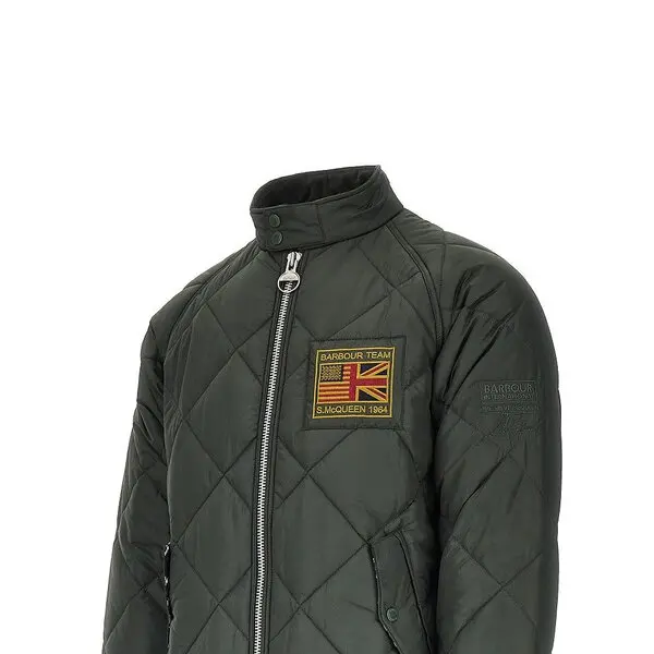 BARBOUR INTERNATIONAL Quilted Nylon Stand Collar Jacket