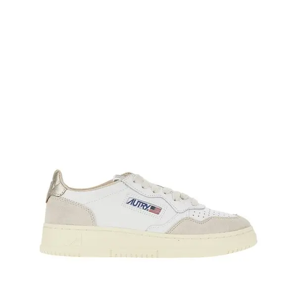 AUTRY Leather And Suede Medalist Low Top Sneakers - White
