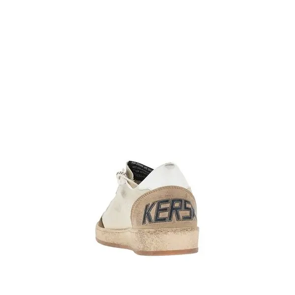 GOLDEN GOOSE Ballstar Leather Sneakers With Contrasting Star Patch