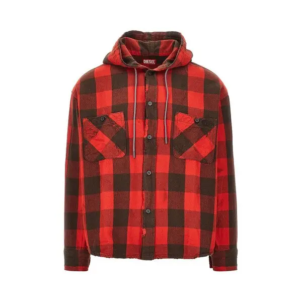 DIESEL® S-drum' Cotton Shirt - Red