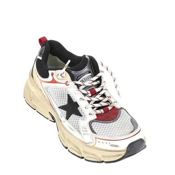 GOLDEN GOOSE Lightstar' Mesh And Leather Sneakers