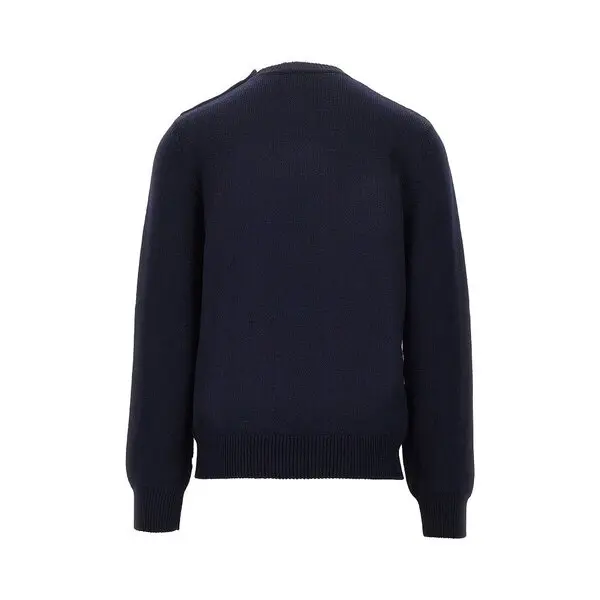 Dolce & Gabbana Wool Sweater With Embroidered Patch