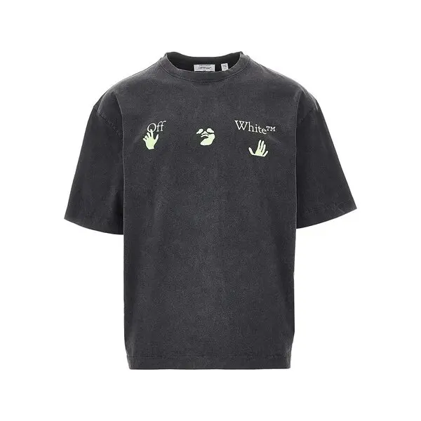 Off-White Bacco Arrow Kate' Cotton T-hirt - Black
