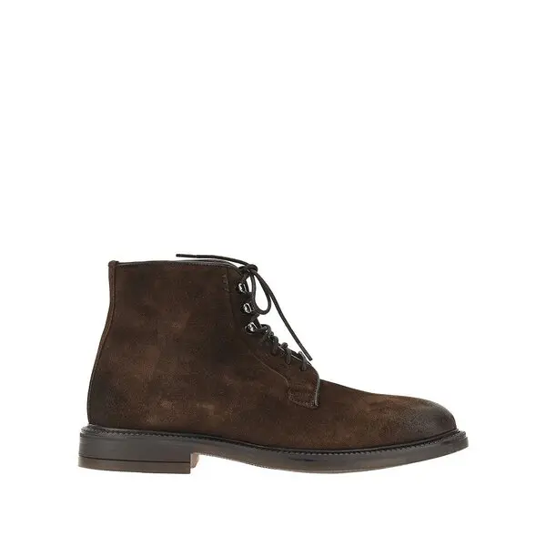JUAN LACARCEL BY CALCE Suede Leather Lace-up Ankle Boots