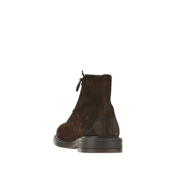 JUAN LACARCEL BY CALCE Suede Leather Lace-up Ankle Boots