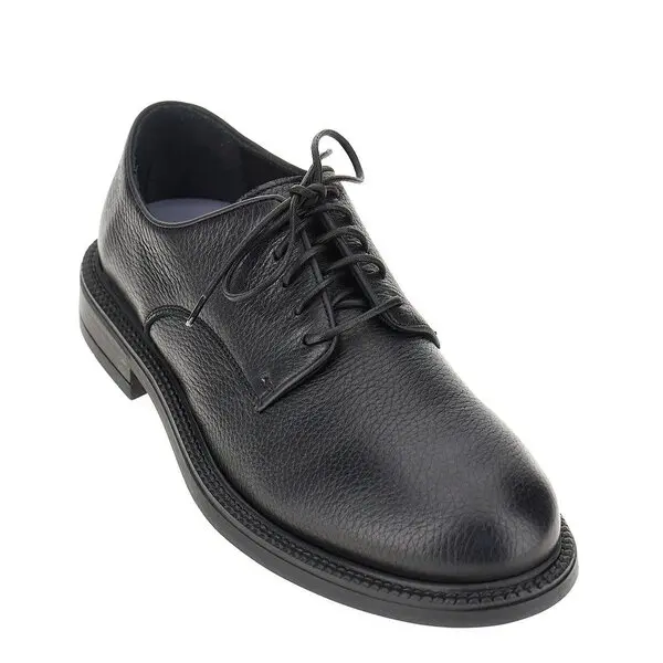 JUAN LACARCEL BY CALCE Grained Leather Lace-up Shoes